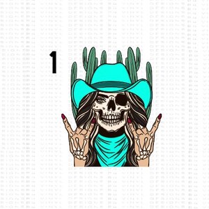Western Stickers- Turquoise Stickers-cactus Stickers-breakaway Roper ...