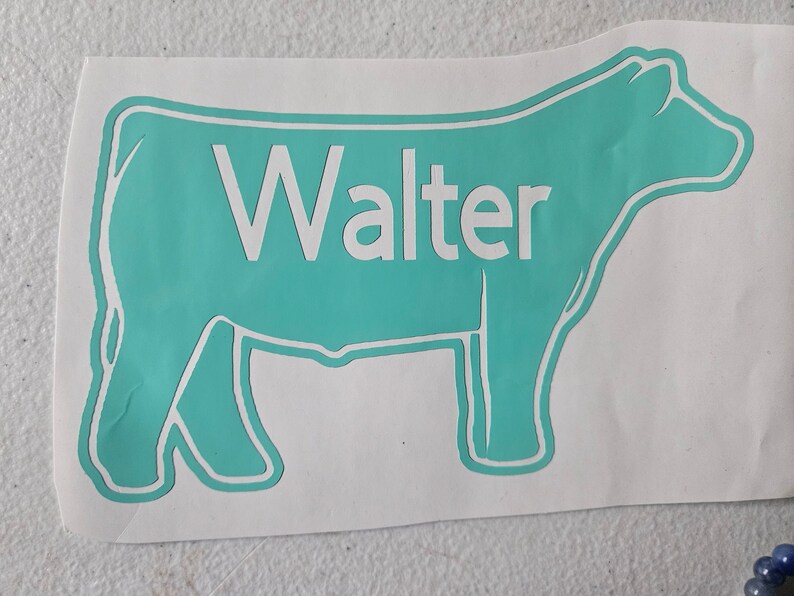 Show Steer-jackpot Steer-vinyl Decal-name Decal-personalized Decal ...