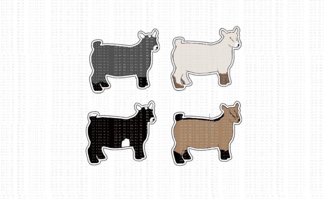 Full Color Pygmy Goats- Pygmy Goat- Meat Goat- Pygmy Goat Stickers ...