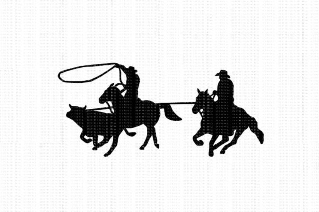 Team Ropers-team Roping-vinyl Decal-name Decal-personalized Decal ...