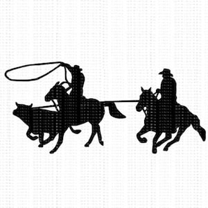 Team Ropers-team Roping-vinyl Decal-name Decal-personalized Decal ...
