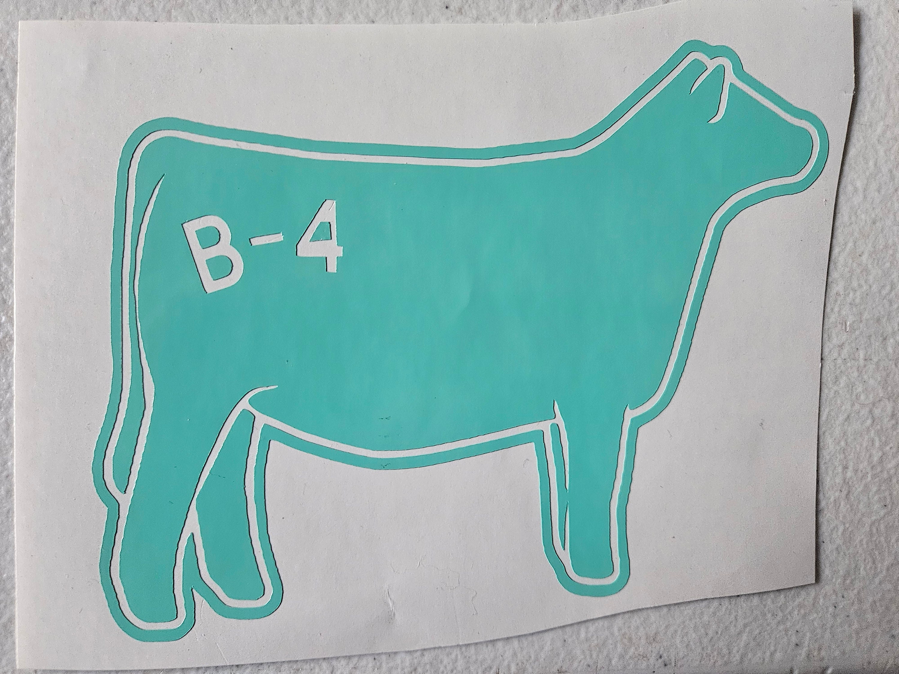 Show Heifer-heifer-vinyl Decal-name Decal-personalized Decal Custom ...