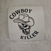 Cowboy Killer-cowboy Skull-vinyl Decal-name Decal-personalized - Etsy