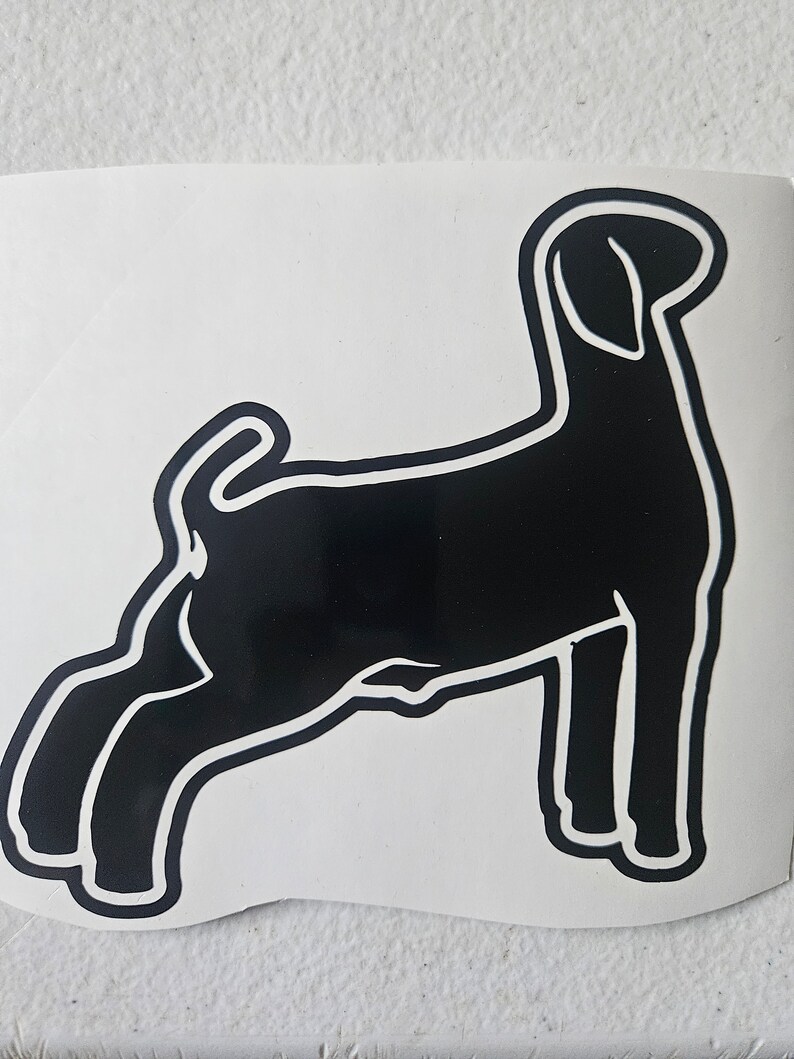 Show Goat-jackpot Goat-vinyl Decal-name Decal-personalized Decal Custom ...