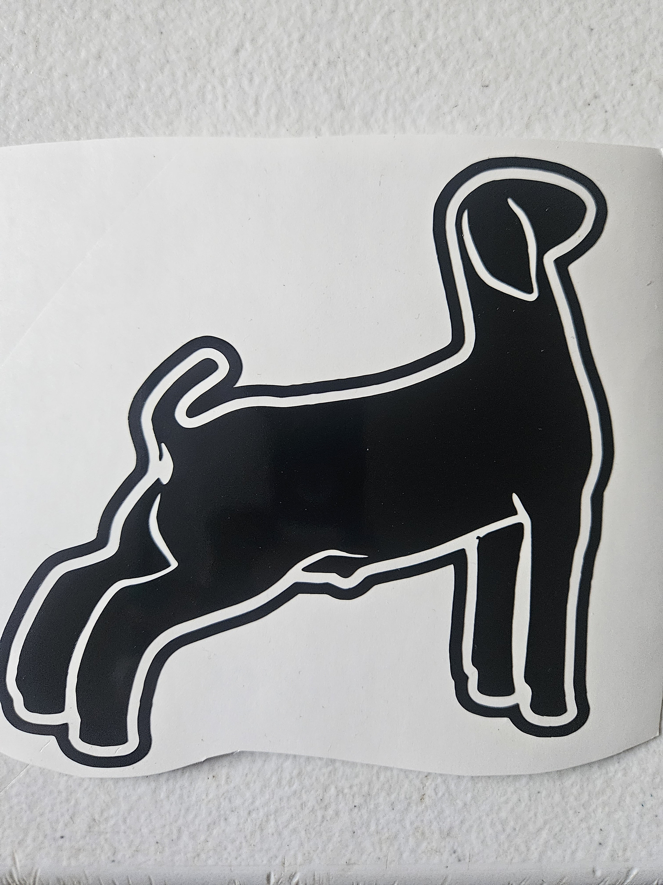 Show Goat-jackpot Goat-vinyl Decal-name Decal-personalized Decal Custom ...