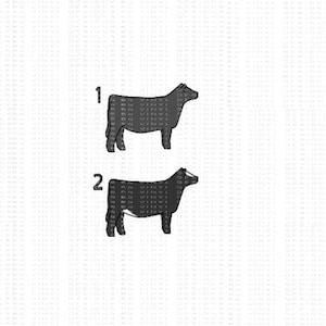 Full Color Heifer Cattle Stickers- Cattle Stickers- Heifer Stickers ...