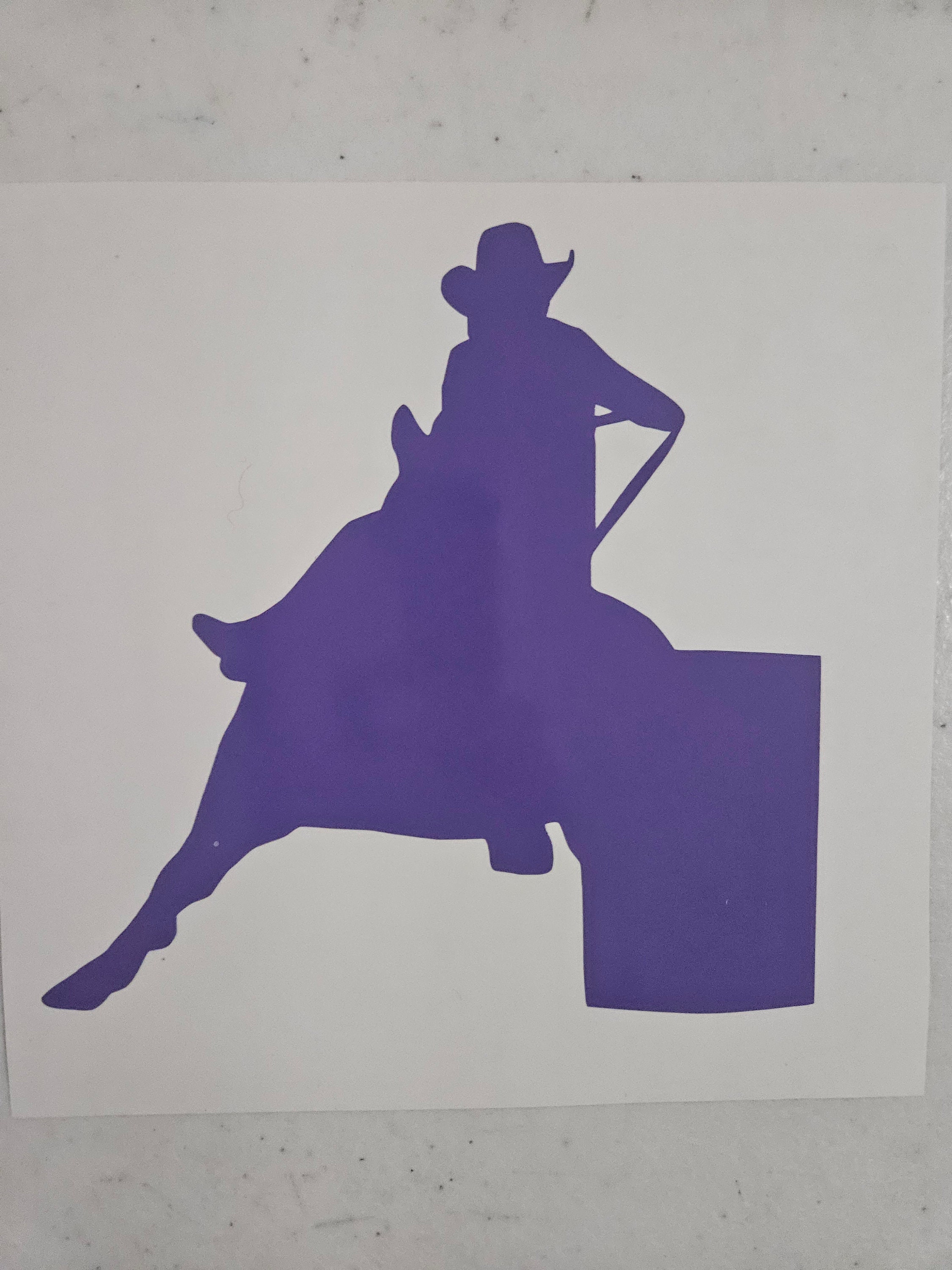 Barrel Racing-can Chaser-vinyl Decal-name Decal-personalized - Etsy