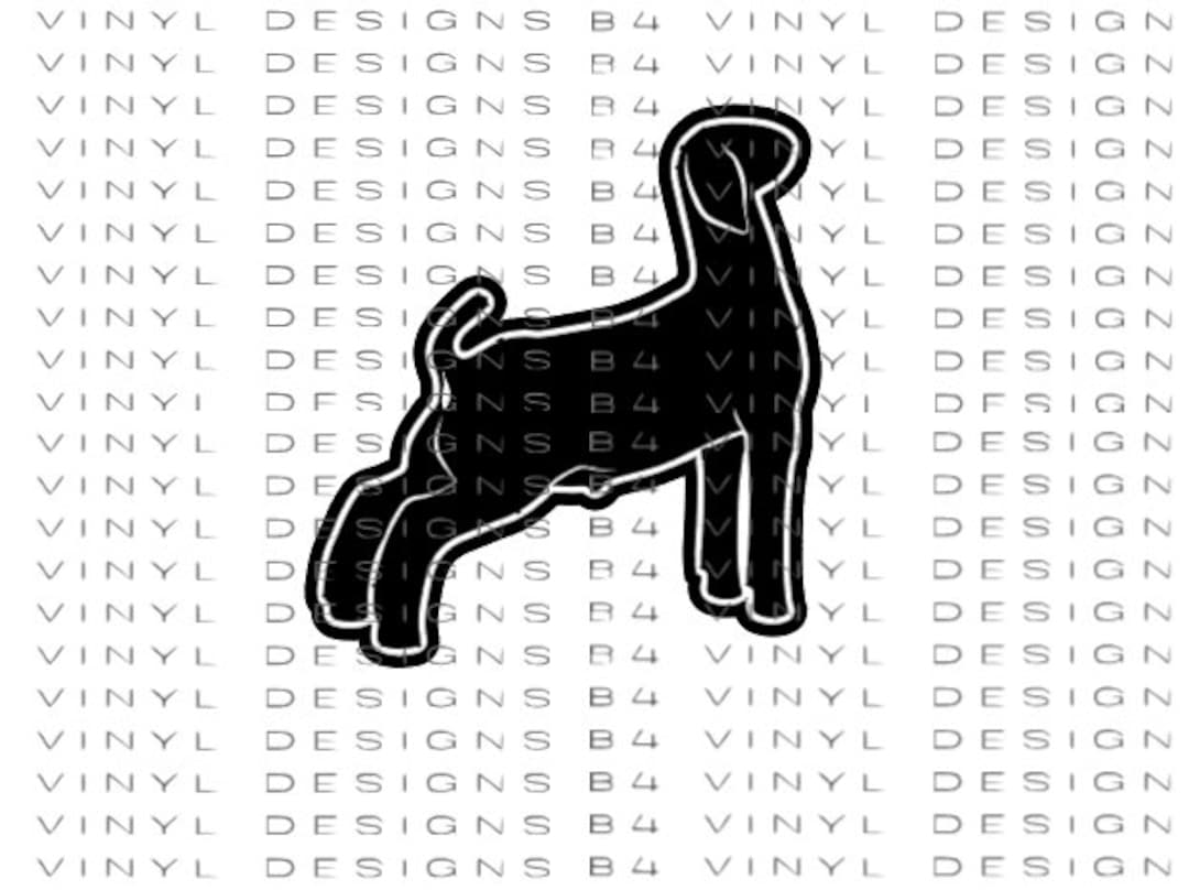 Show Goat-jackpot Goat-vinyl Decal-name Decal-personalized Decal Custom ...