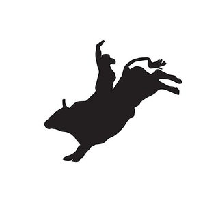 Bull Rider-bull Riding-vinyl Decal-name Decal-personalized Decal Custom ...