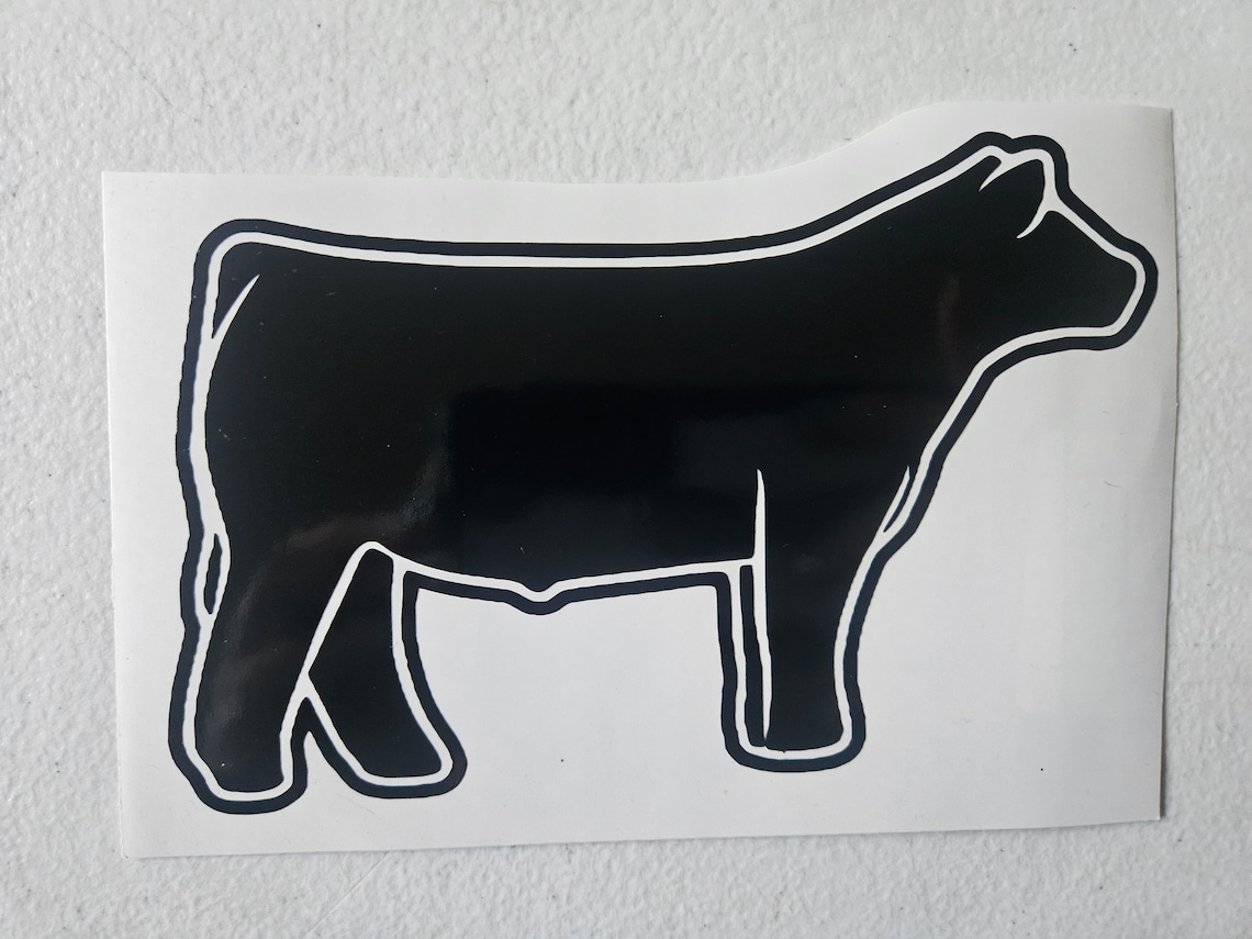 Show Steer-jackpot Steer-vinyl Decal-name Decal-personalized Decal ...