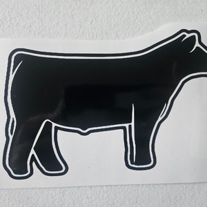 Show Steer-jackpot Steer-vinyl Decal-name Decal-personalized Decal ...