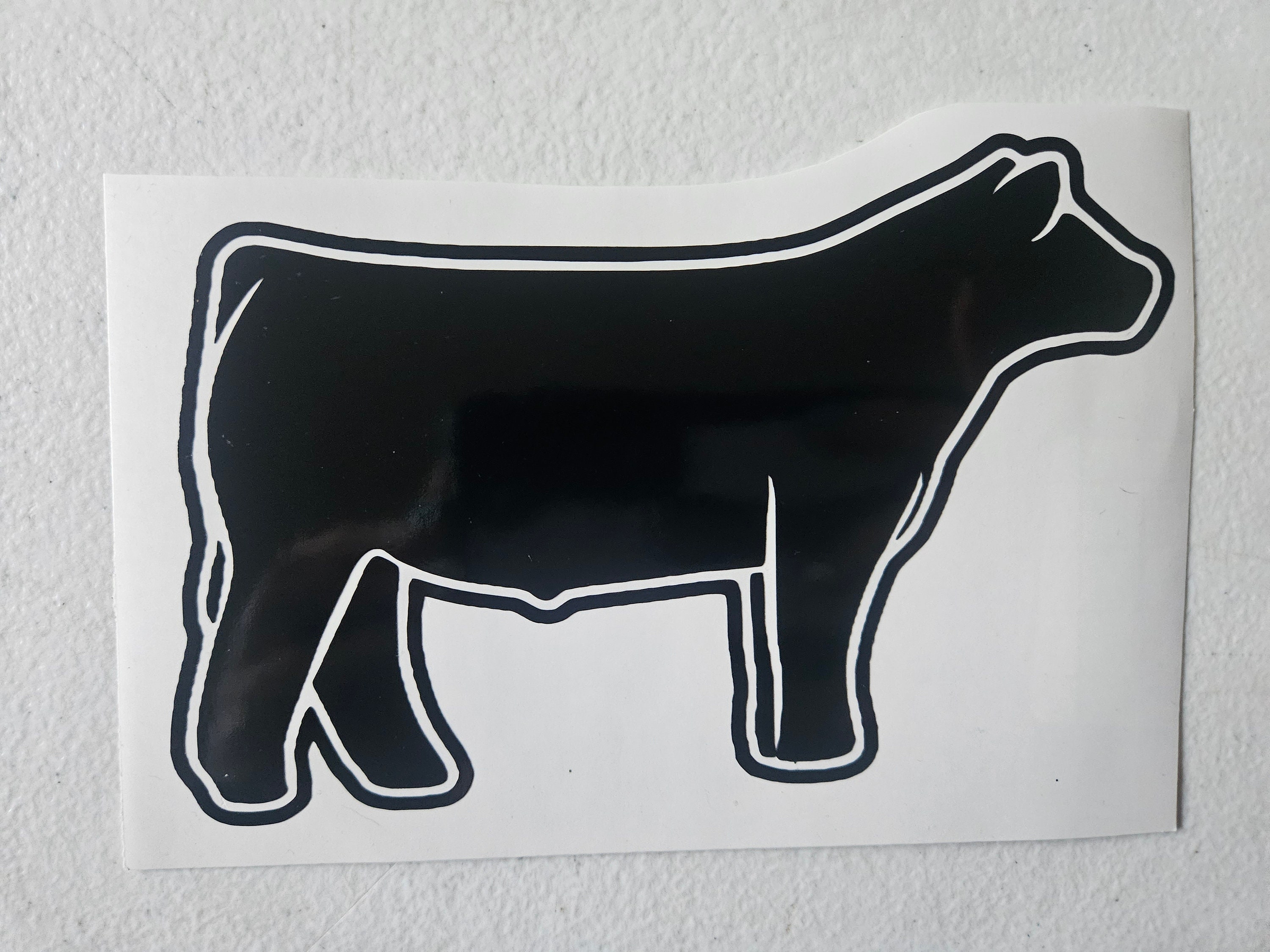 Show Steer-jackpot Steer-vinyl Decal-name Decal-personalized Decal ...
