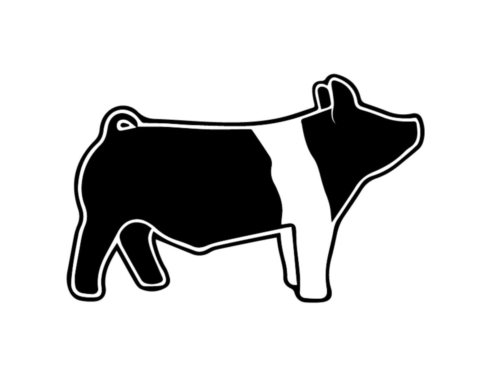 Hampshire Show Pig-show Pig-jackpot Pig-tumbler Decal Personalized ...
