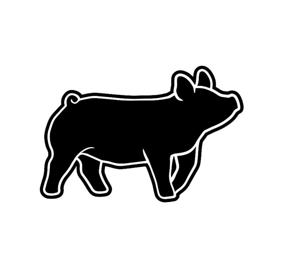 Show Pig-jackpot Pig Vinyl Decal-name Decal-personalized Decal Custom ...