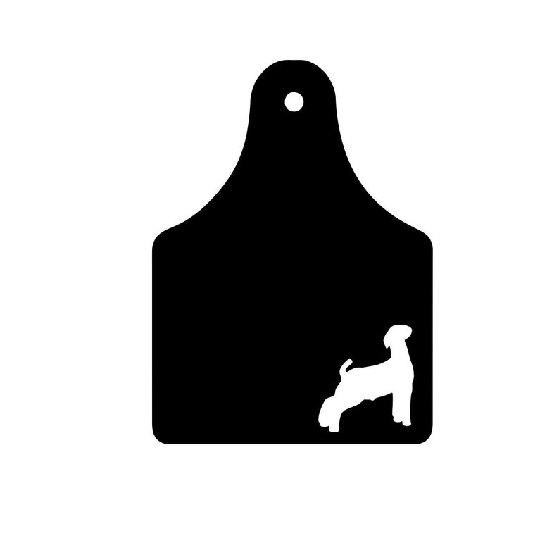 Ear Tag W/ Show Livestock-ear Tag-vinyl Decal-name Decal-personalized ...