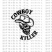 Cowboy Killer-cowboy Skull-vinyl Decal-name Decal-personalized Decal ...