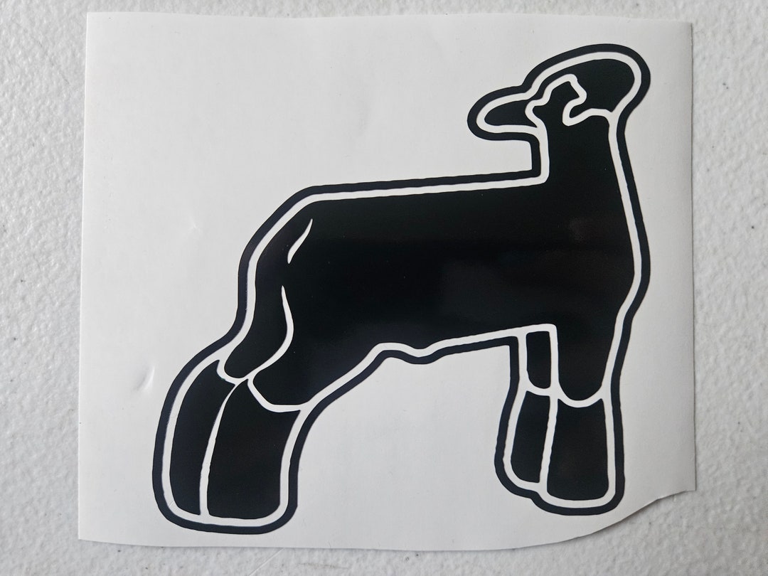 Show Lamb Jackpot Lamb Vinyl Decal-name Decal-personalized - Etsy