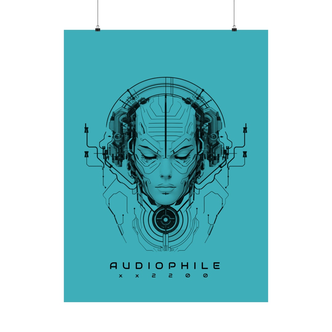 Futuristic Sci Fi Audiophile 2 Matte Vertical Posters - Etsy