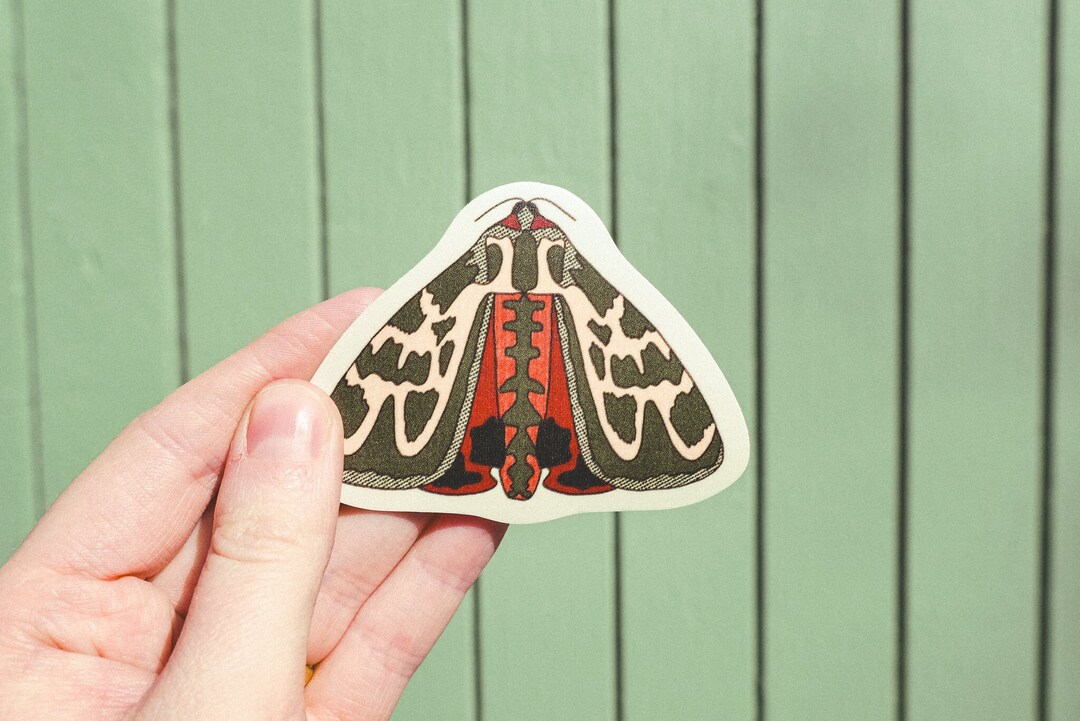 Wilderness Moth Sticker // Durable Weatherproof Vinyl // Outdoor Art ...