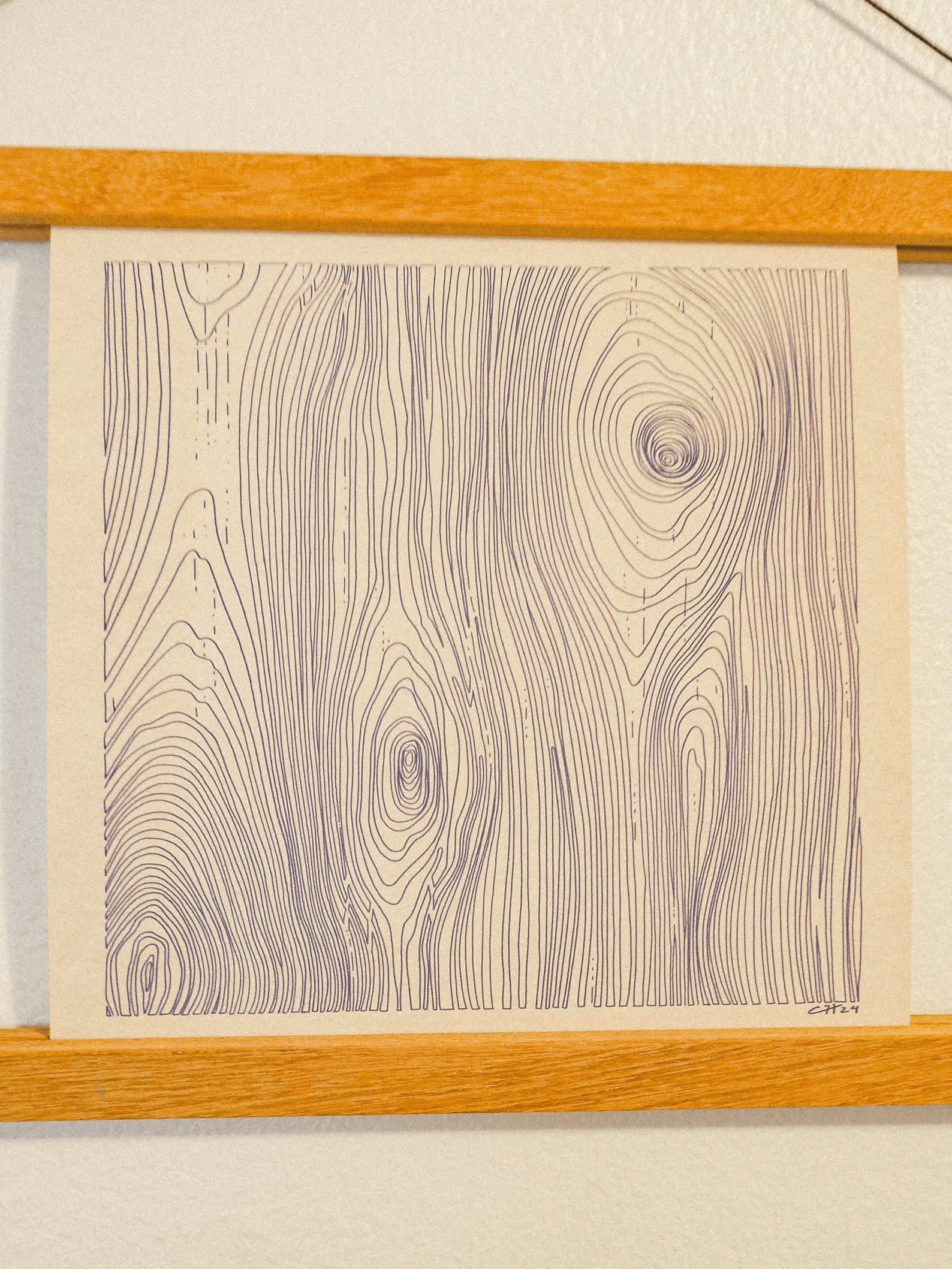 Wood Grain Line Art // Cold Press Fine Art Paper // Outdoor Art Prints ...