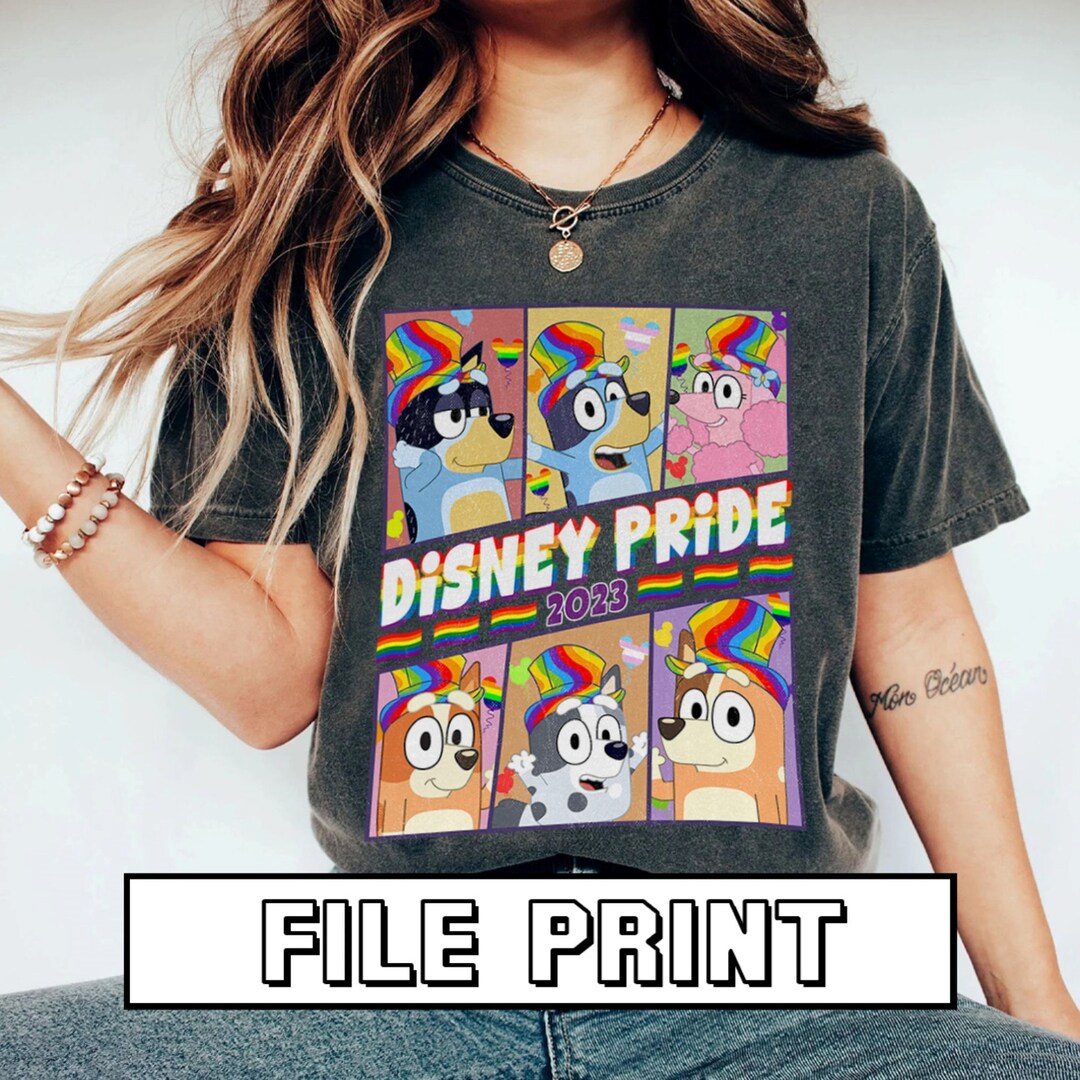 Bluey Pride Gay Rights PNG Bluey and Friend LGBT Pride Ally - Etsy UK