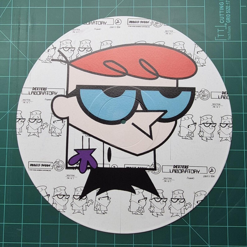 Dexter's Laboratory 12" Vinyl Record Art Print, Cartoon Network, Dee ...
