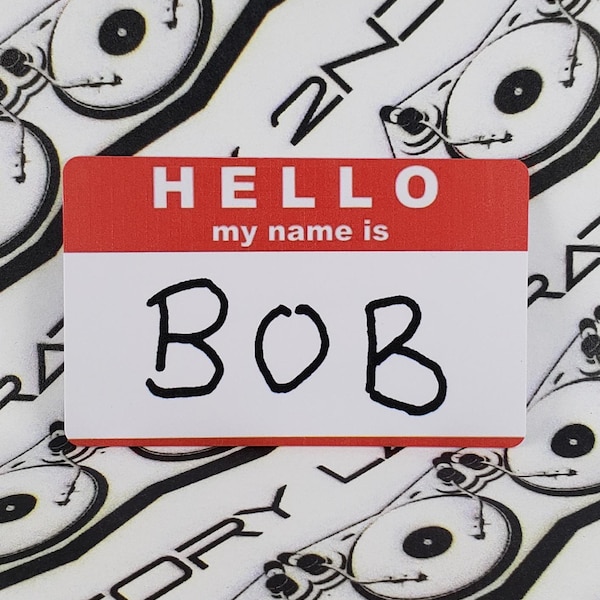 Beetlejuice Bob Name Tag - Etsy