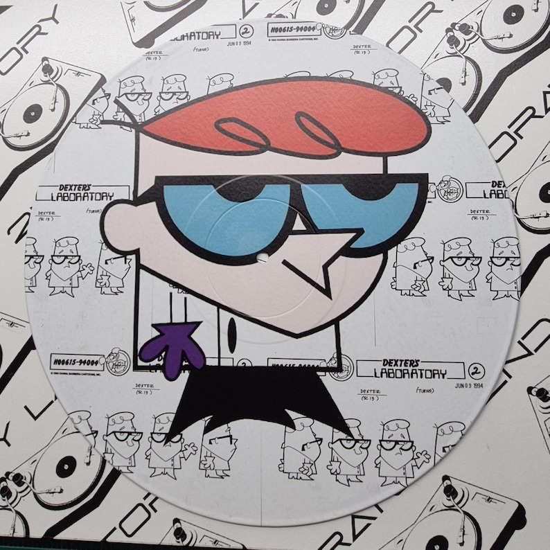 Dexter's Laboratory 12" Vinyl Record Art Print, Cartoon Network, Dee ...