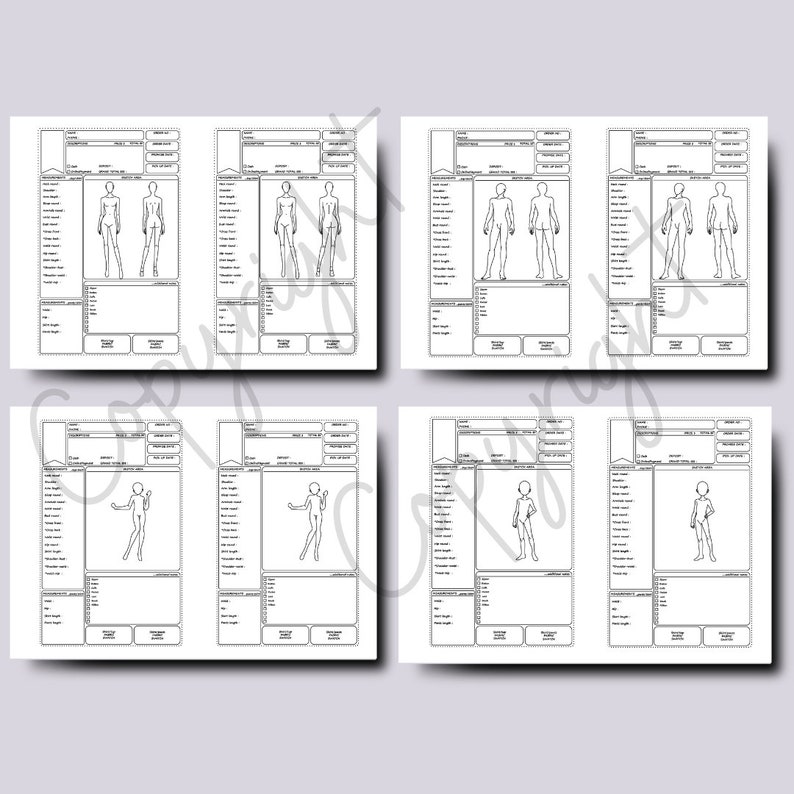Printable Sewing Planner Template Sewing Project Organizer for Tailor ...