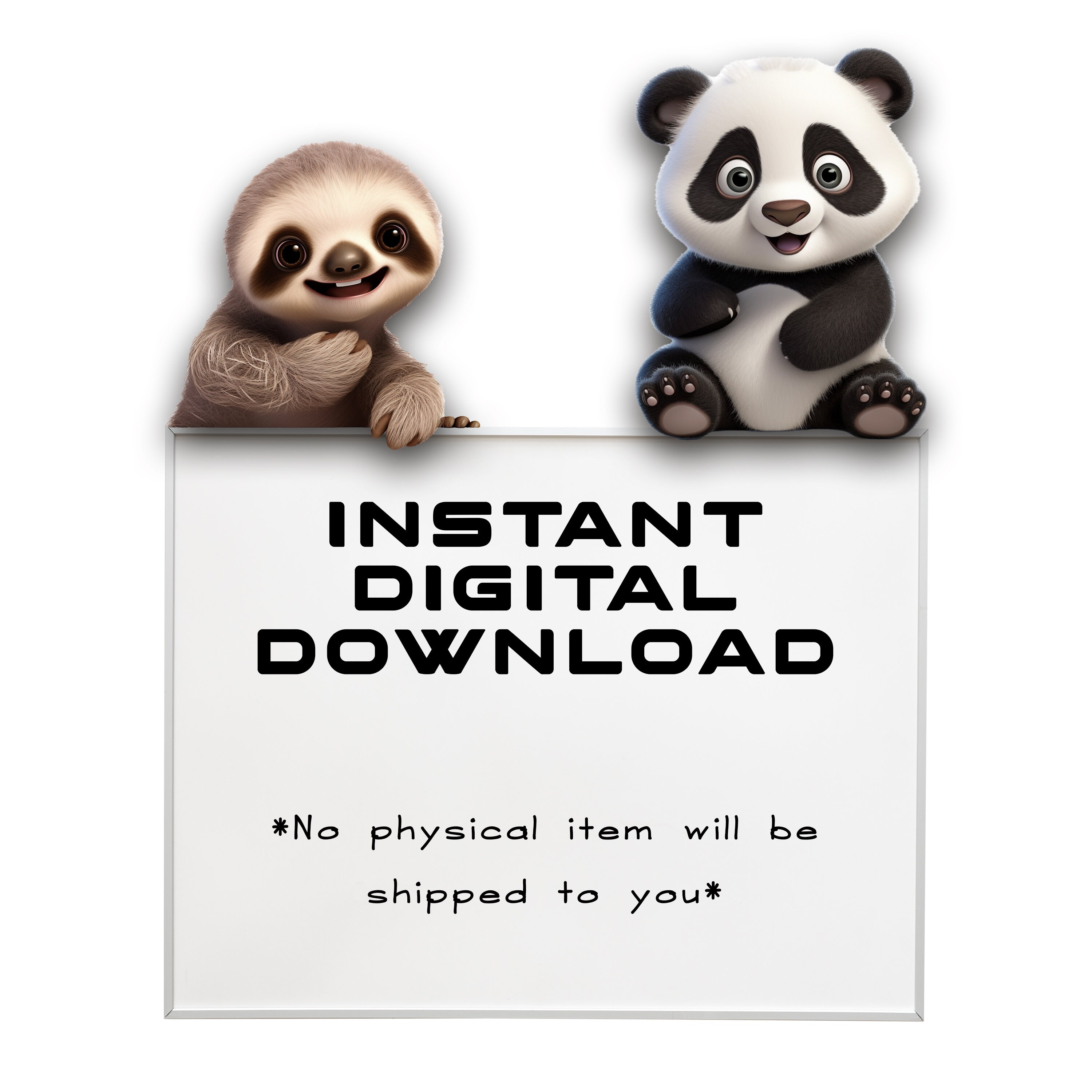 Adorable Baby Animals Poster Printable for Safari Baby Animal Prints ...