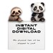 Adorable Baby Animals Poster Printable for Safari Baby Animal Prints ...