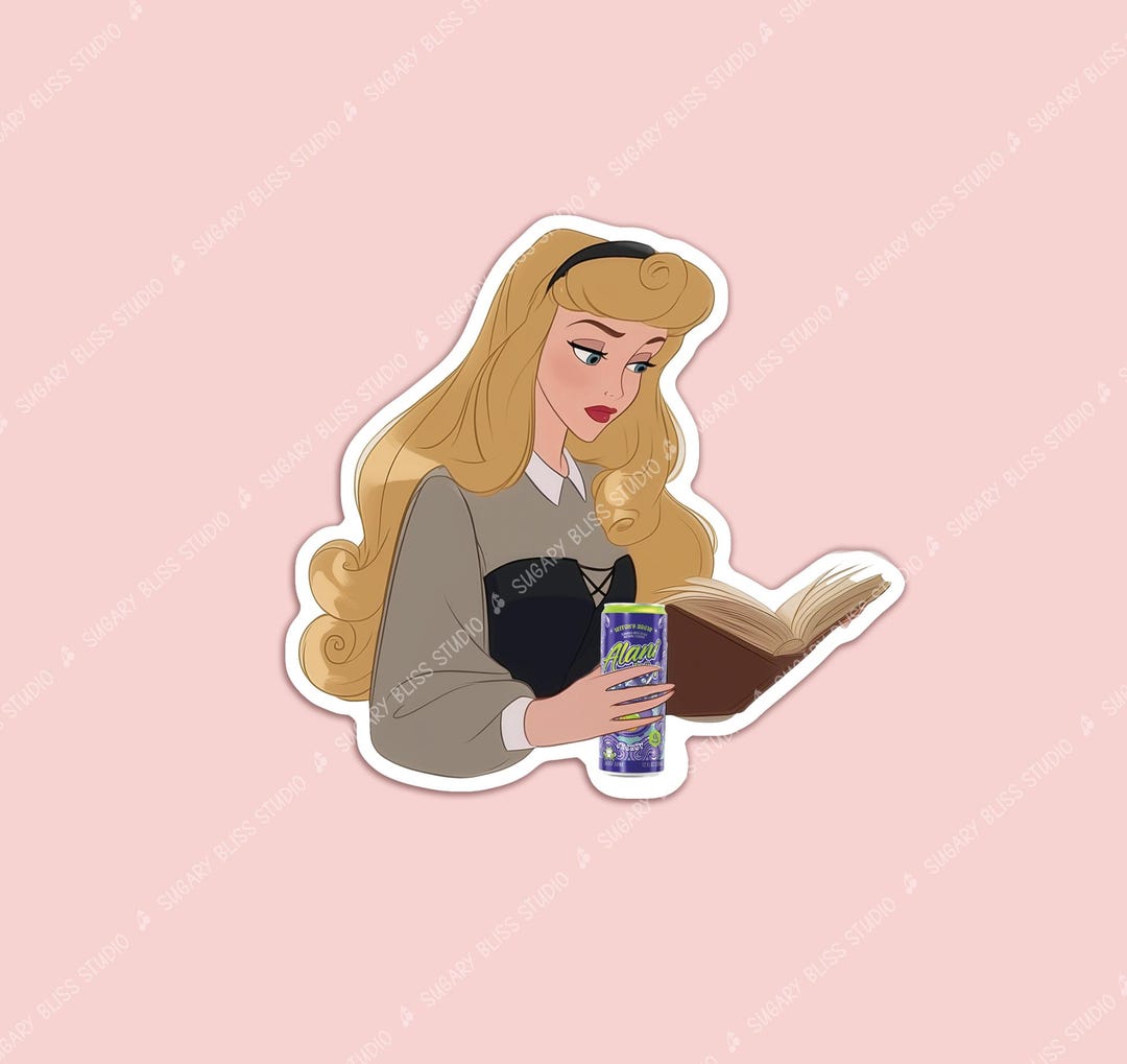 Alani Nu Aurora Sticker Reading Book Vinyl Decal Energy Drink Aesthetic ...