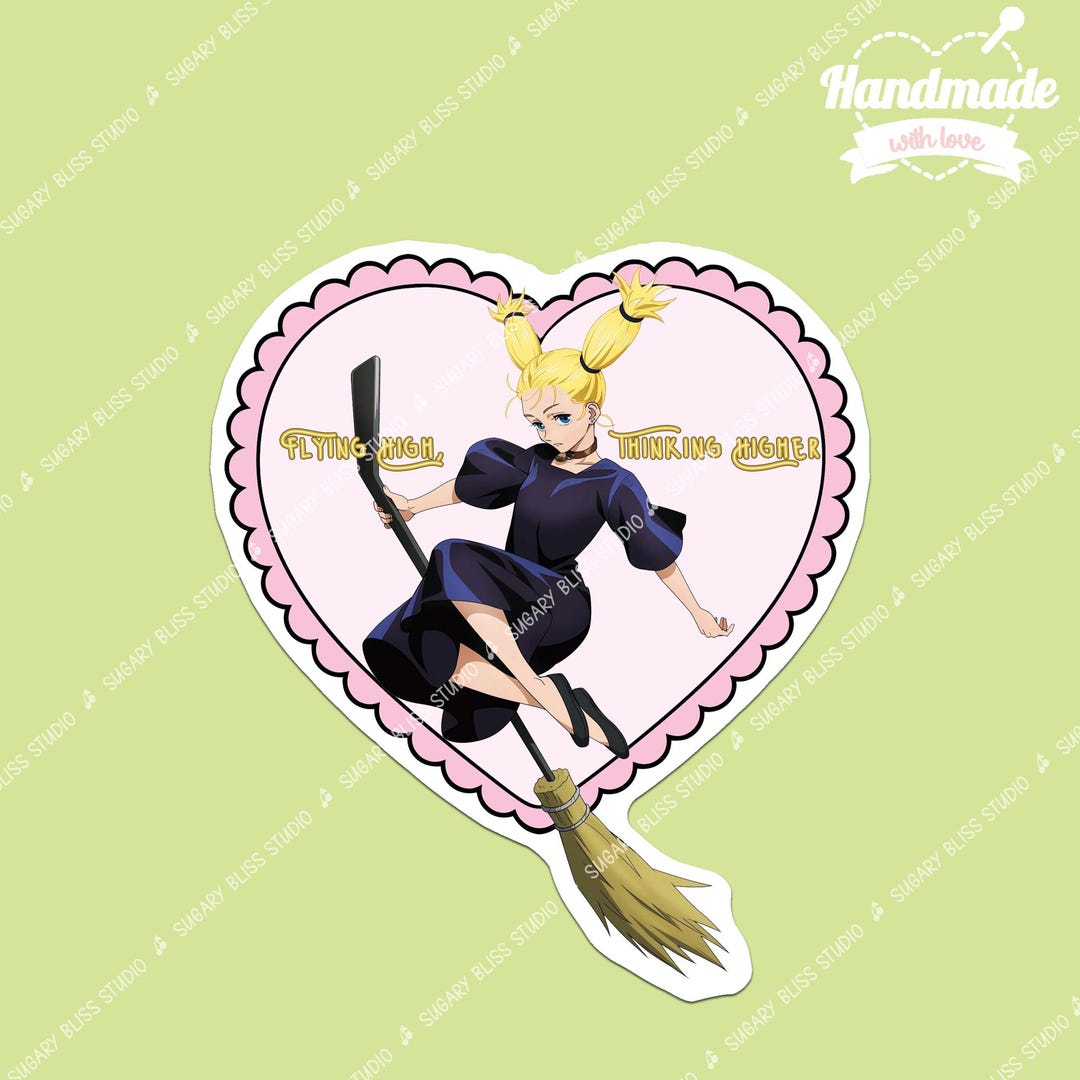 Momo Jujutsu Kaisen Sticker | Flying High Thinking Higher Quote, Witch ...