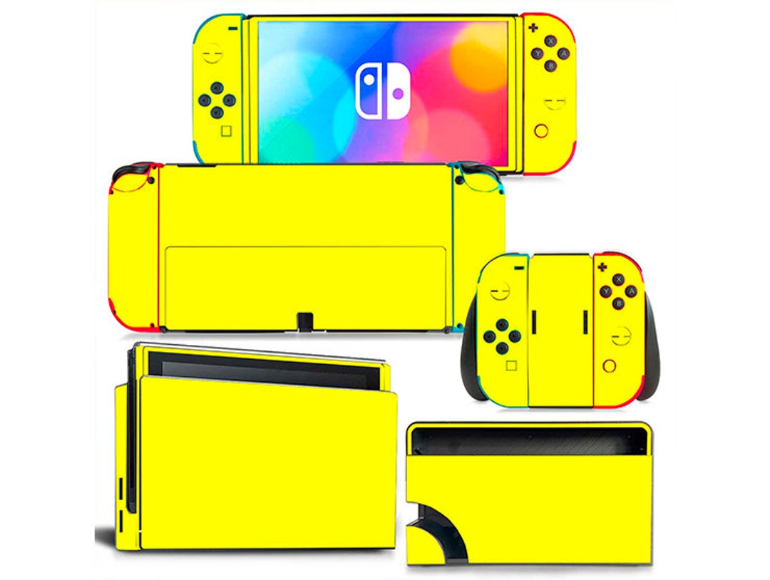 Yellow Switch OLED Skin. Joycons & Console Decal for Protect - Etsy