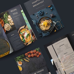 Editable Canva Cookbook Template: Modern Recipe Book Design (A4 Digital ...