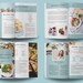 Cookbook Template| Recipe Modern Template | Blue Cookbook Template ...