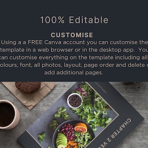 Editable Canva Cookbook Template: Modern Recipe Book Design (A4 Digital ...