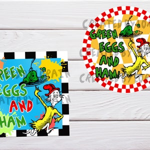 Green Eggs and Ham Dr. Seuss Digital PNG File - Etsy