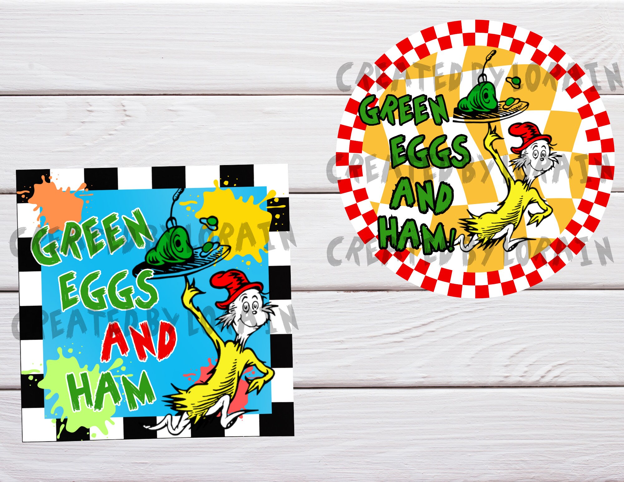 Green Eggs and Ham Dr. Seuss Digital PNG File - Etsy