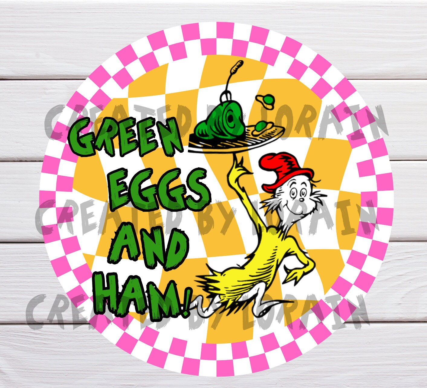 Dr. Seuss Green Eggs and Ham PNG FILE - Etsy