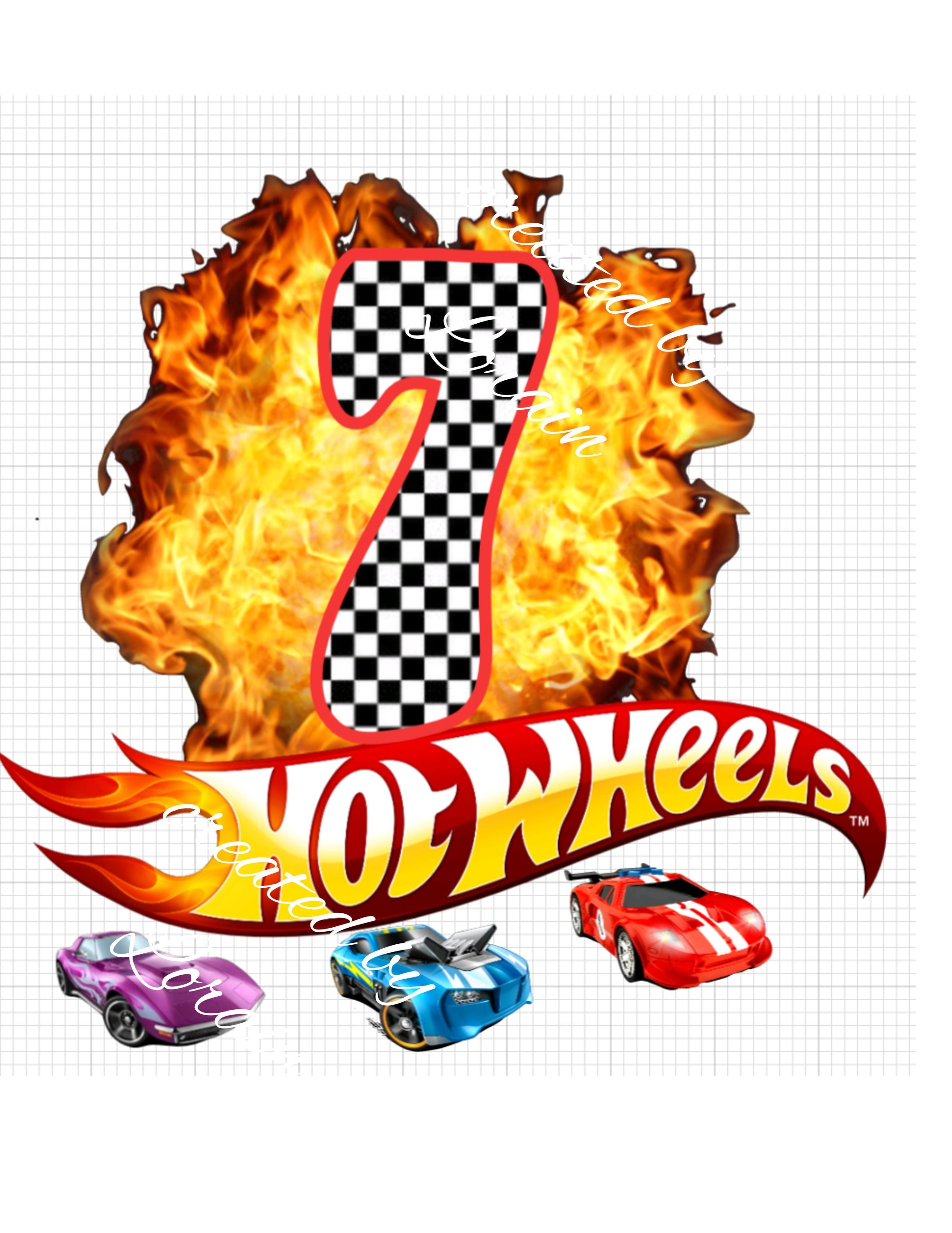 Hot Wheels Custom Birthday Digital Only PNG, Custom Age ONLY - Etsy