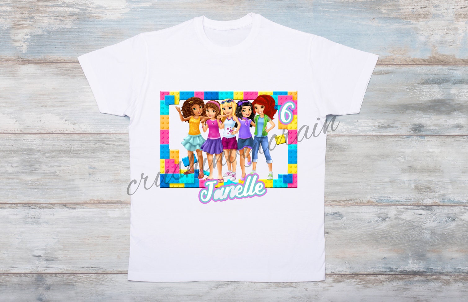 Lego Friends Custom Birthday PNG Digital File - Etsy