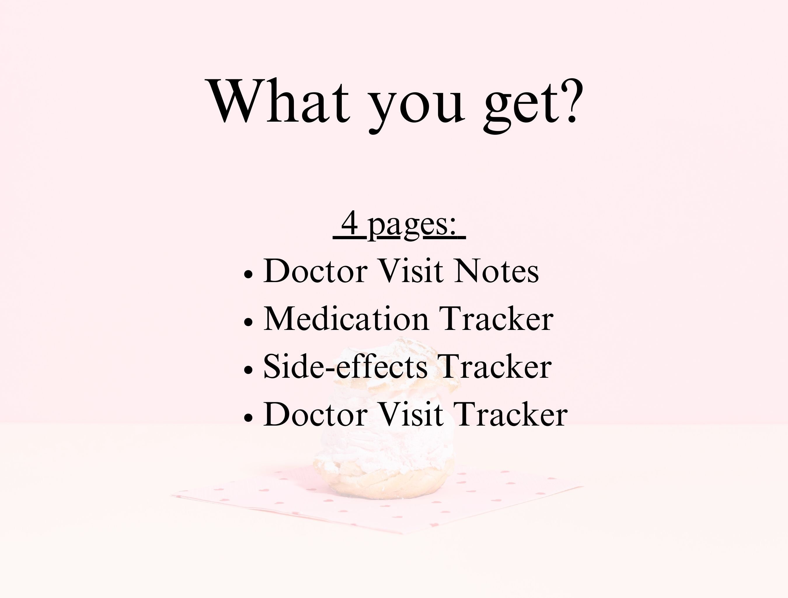 Doctor Visit and Medication Tracker Bundle, Medication Log, Medical ...