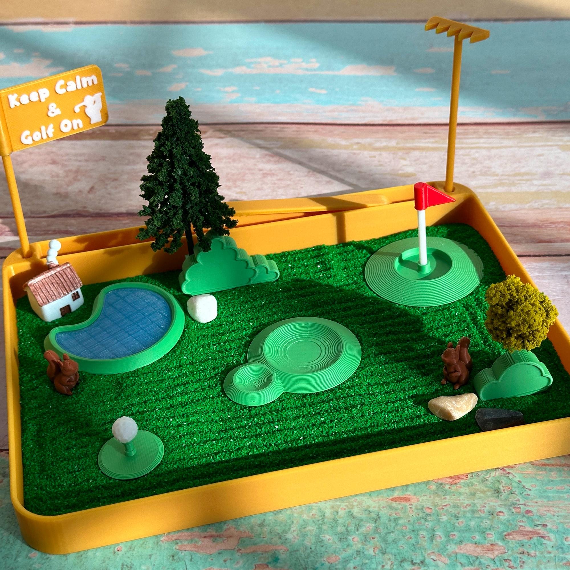 Golf Zen Garden - Stress Relief Gif - Relaxing Desk Decor for Golf ...
