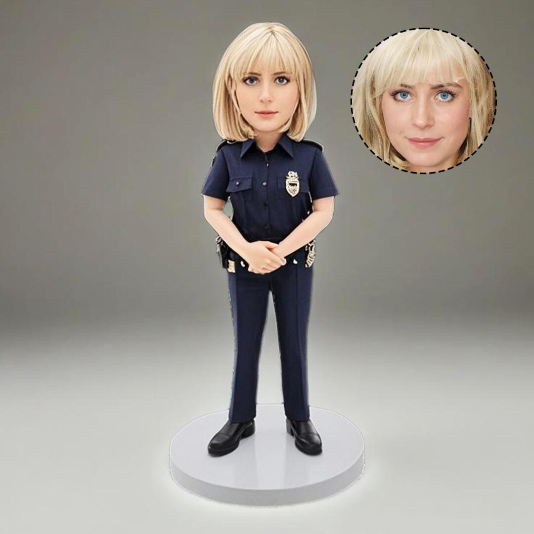 Custom Police Bobblehead From Photo, Police 3D Printed Figurine, Custom ...