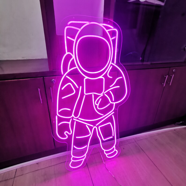 Astronaut Neon Sign Personalized Custom Neon Sign Flex LED Neon Signs ...