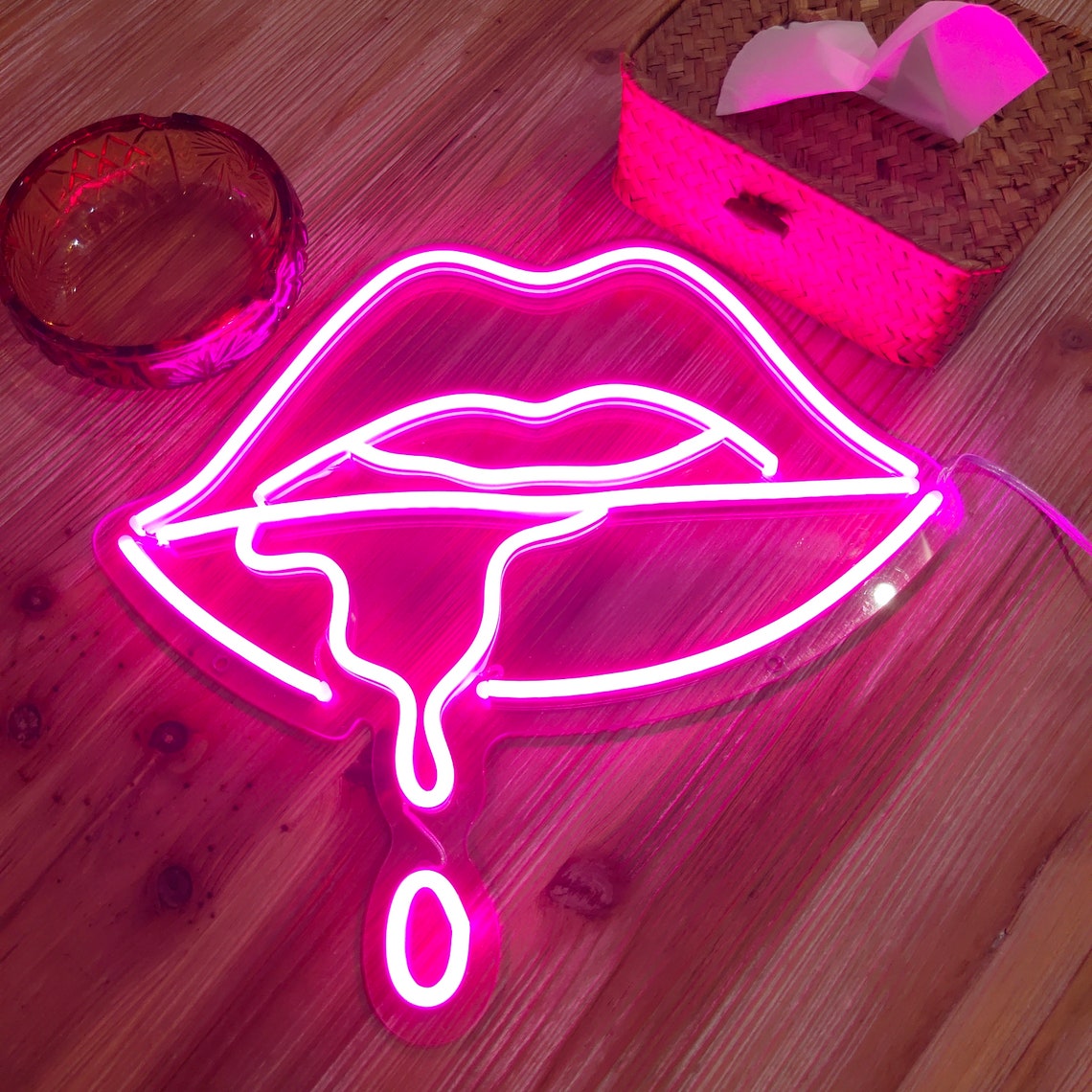 Custom Dripping Lip Neon Sign Neon Sign Aesthetic Neon - Etsy