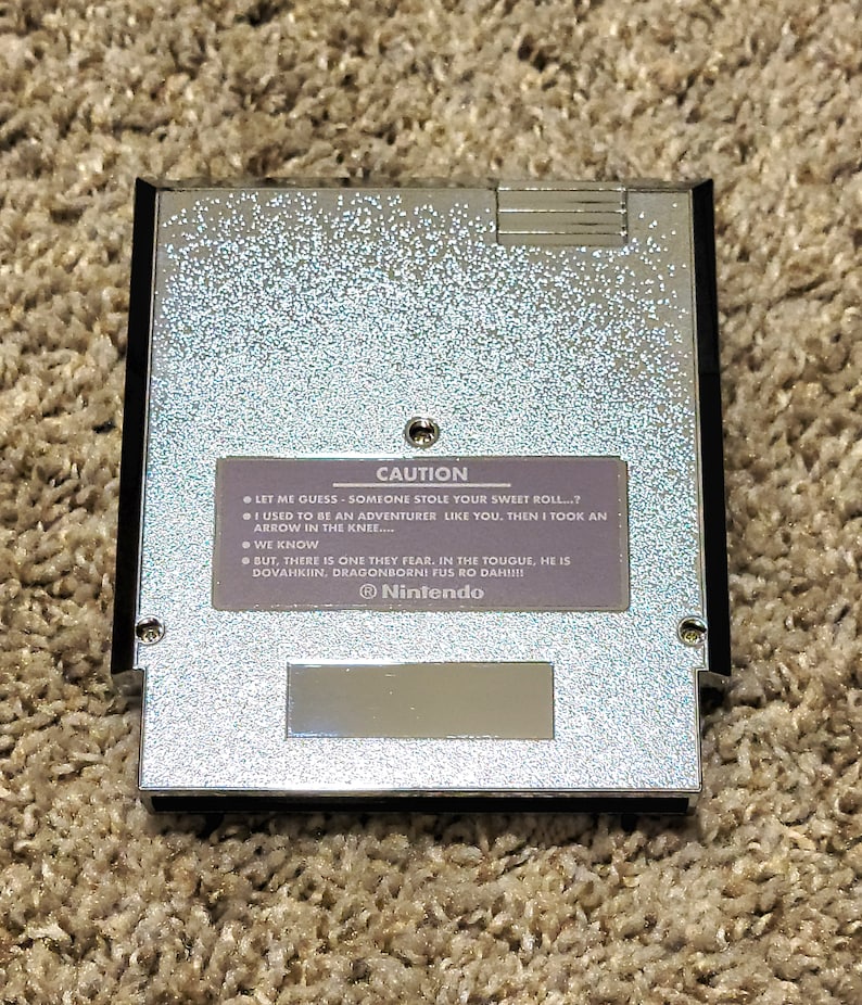 Skyrim NES Cartridge Rare Fan Made Available in 3 Colors - Etsy