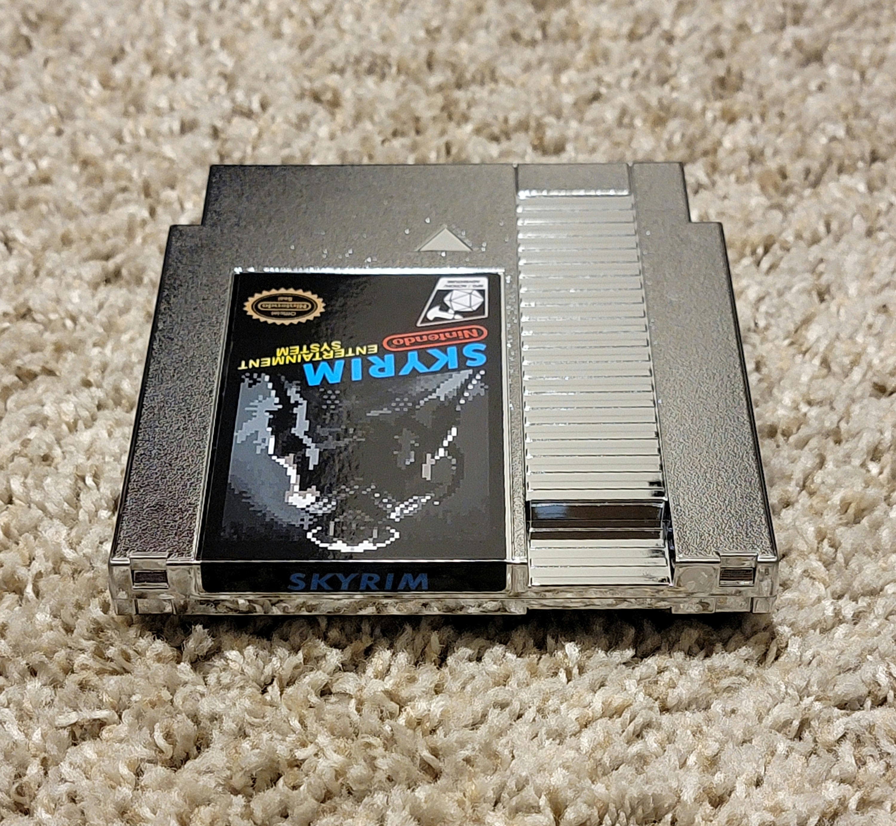 Skyrim NES Cartridge Rare Fan Made Available in 3 Colors - Etsy