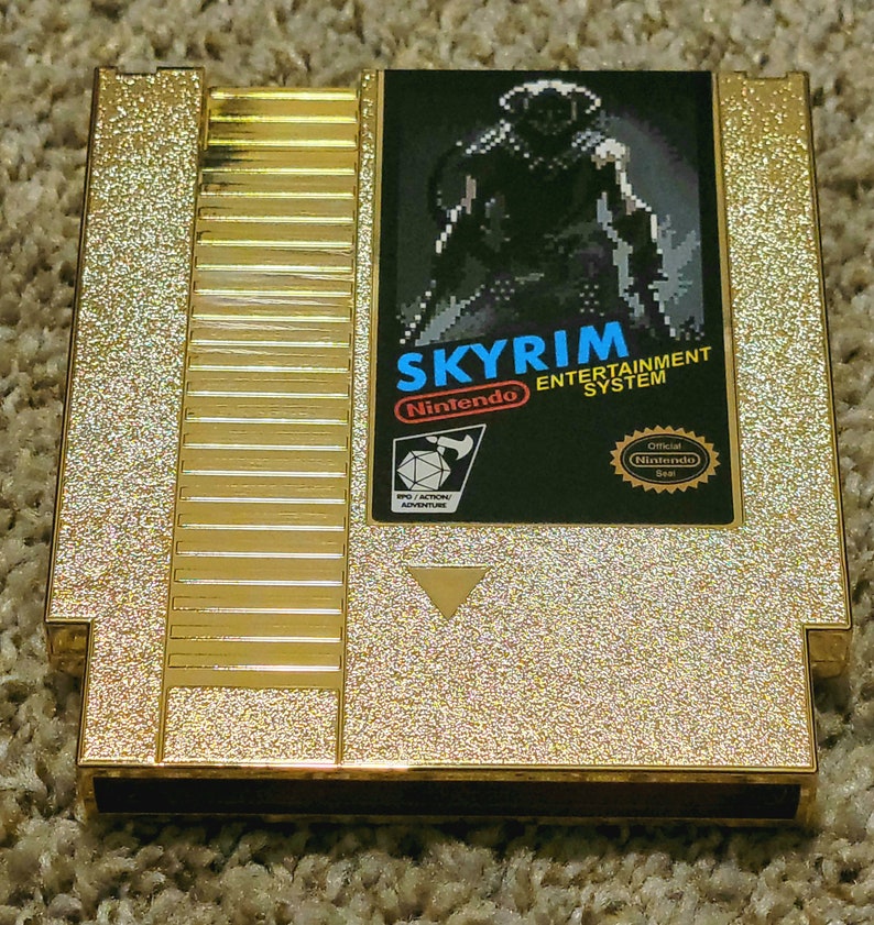 Skyrim NES Cartridge Rare Fan Made! Available in 3 Colors - Etsy